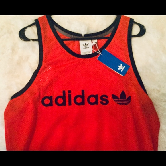 adidas | Tops | Adidas Jersey Tank Top Red | Poshmark